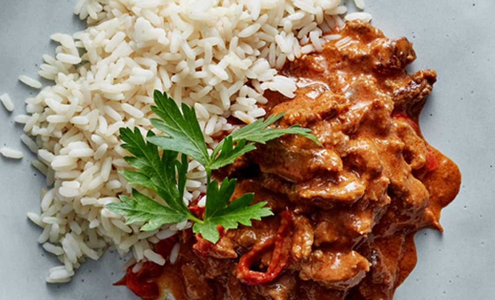 Biff Stroganoff och ris - Färdiga maten